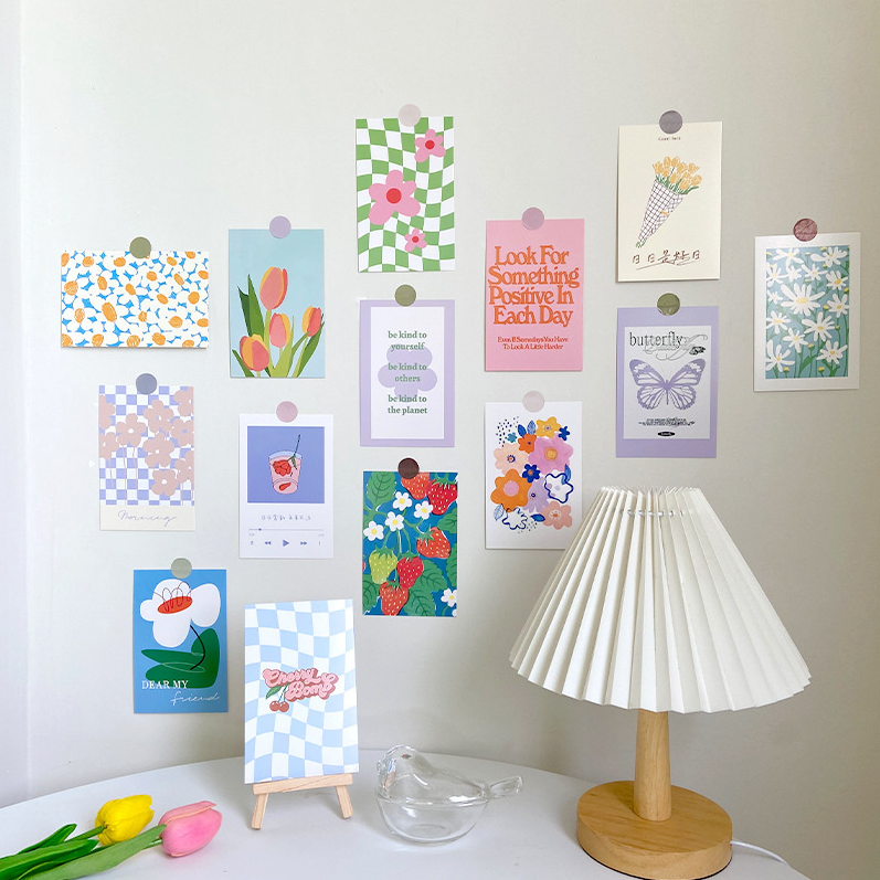 Aesthetic Flower Wall Decor Cards | Aesthetic Wall decor