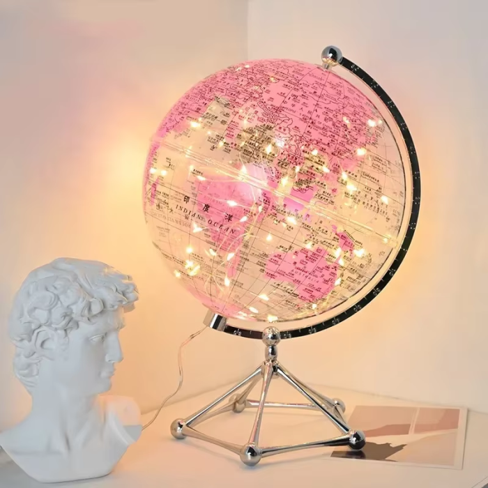 LED Transparent Globe | Aesthetic Roomcore