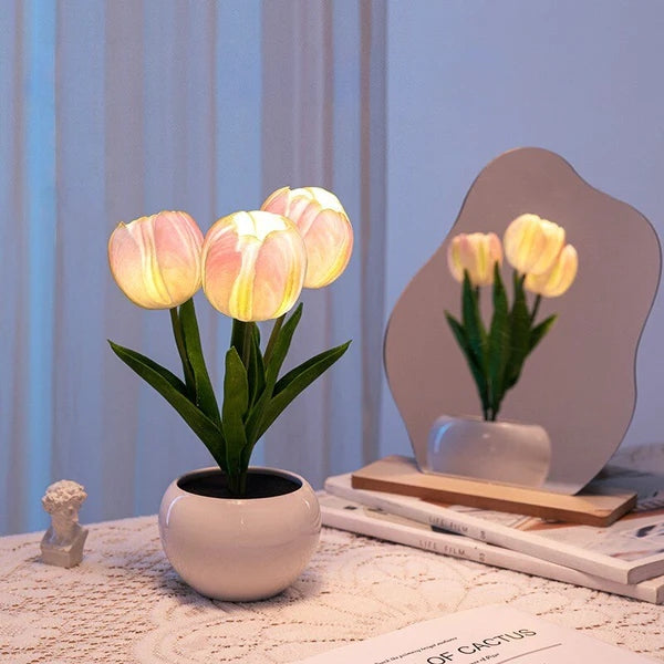 Cute Tulip Night Light | Aesthetic Room Decor