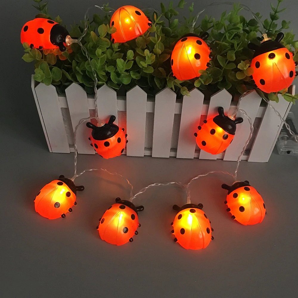 Aesthetic Room Decor | Ladybug String Lights