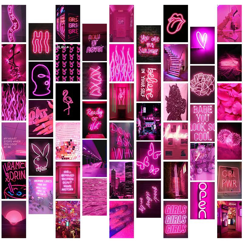Pink Collage Backgrounds