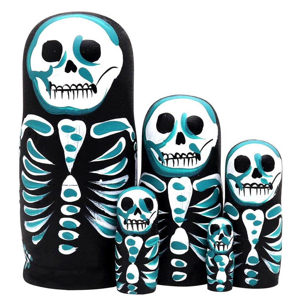 Aesthetic Room Decor | Russian Skull Matryoshkas